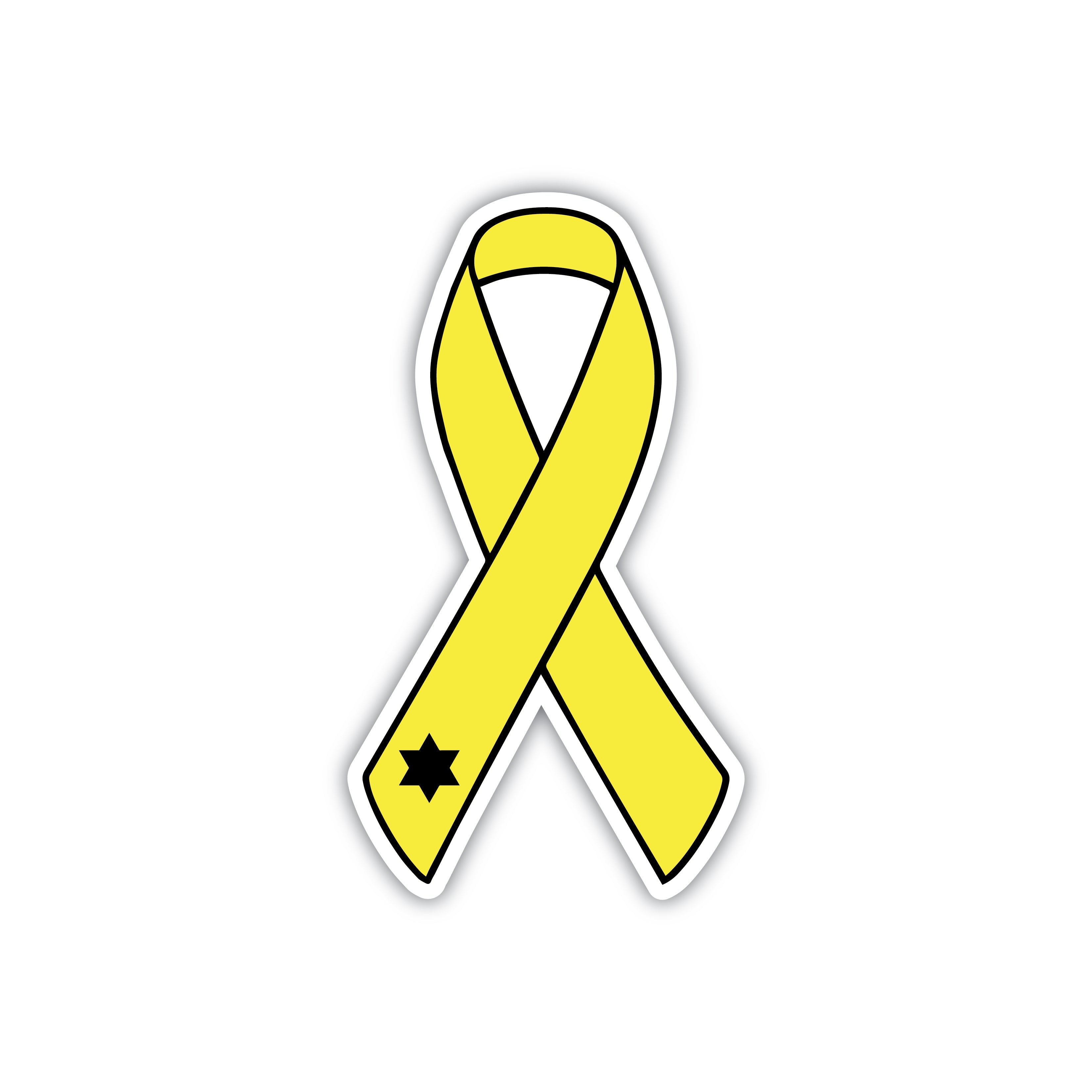Yellow Ribbon Israel Sticker – Yonatees